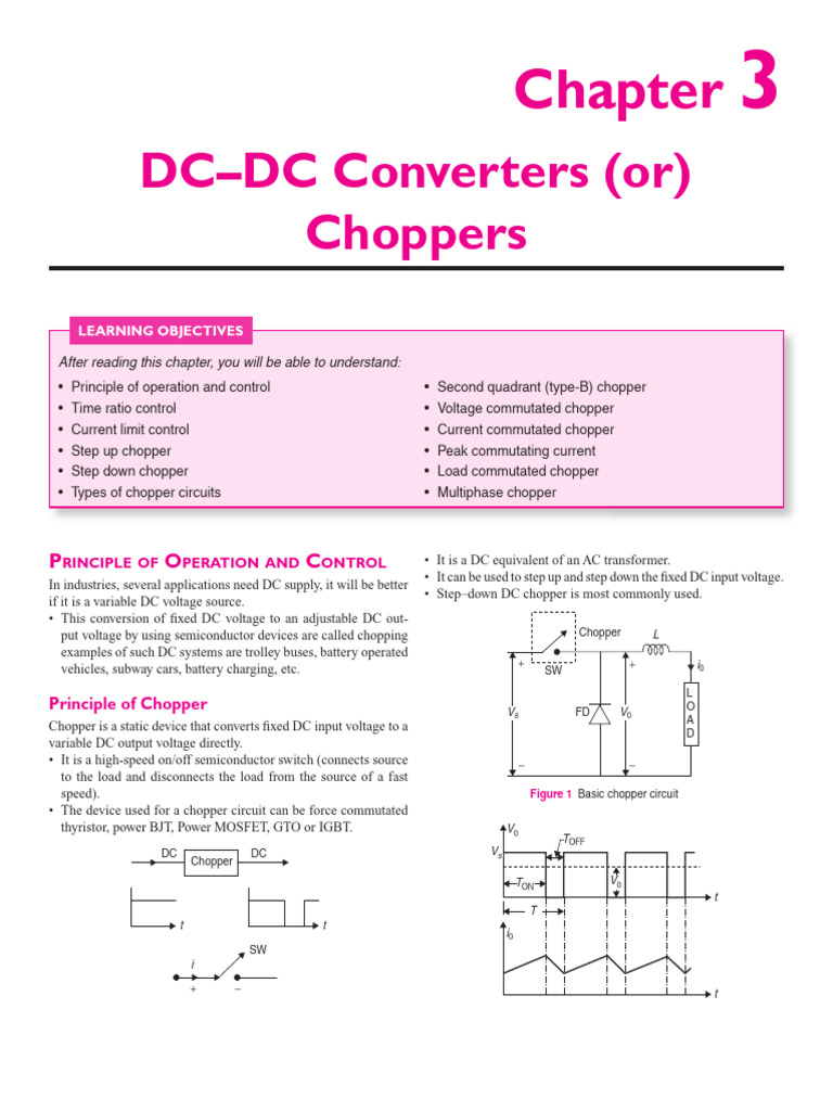 3 DC-DC Converters or Choppers | PDF | Electronics | Electronic Engineering