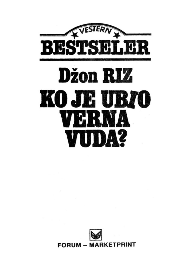 Ko Je Ubio Verna Vuda | PDF