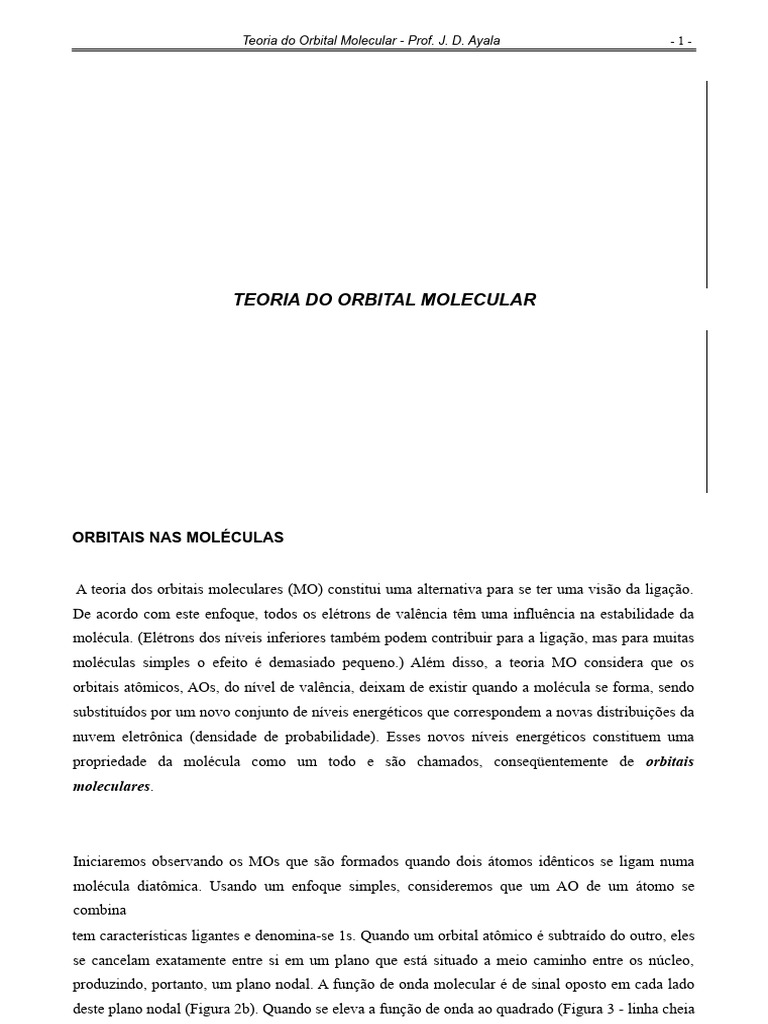 Tom PAN | PDF | Orbital molecular | Moléculas