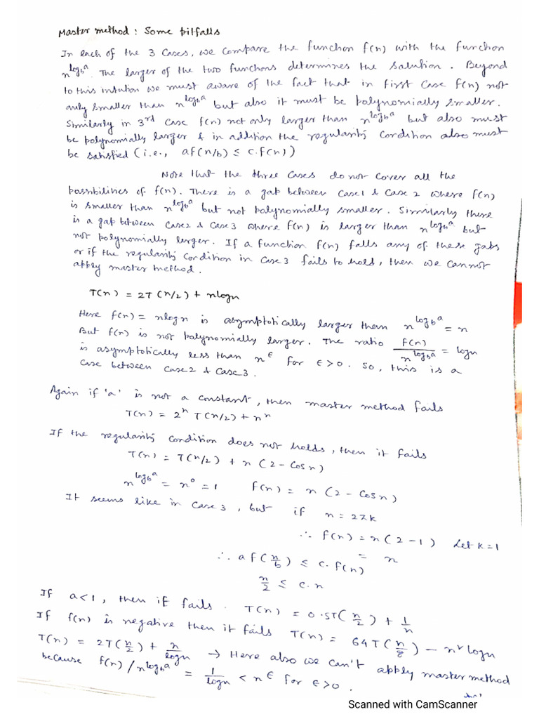 Master's Theorem | PDF