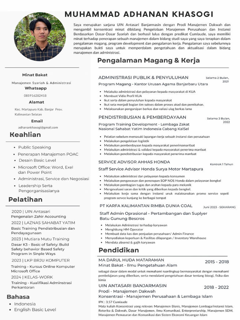 Professional Modern CV Resume | PDF