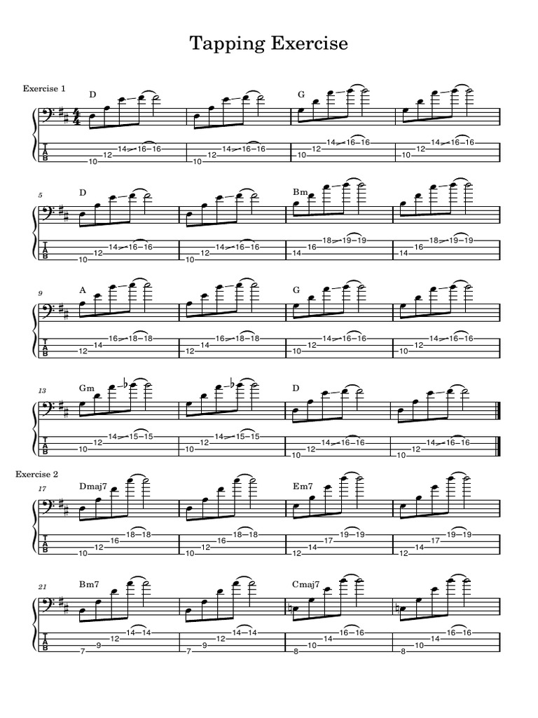 Tapping Exercise | PDF