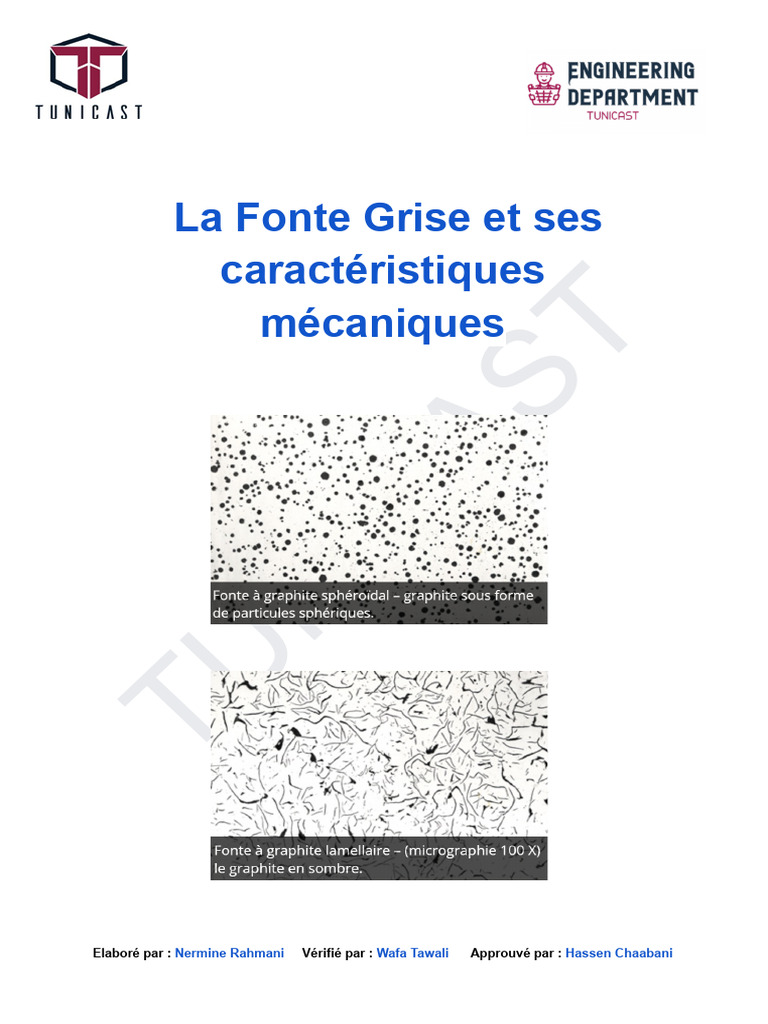 Caractéristiques de la Fonte Grise | PDF | Fonte (métallurgie) | Métaux