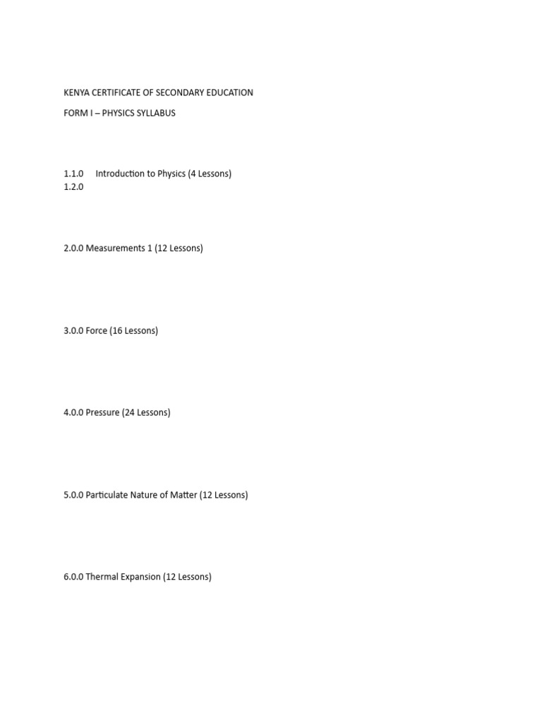 Physics High School | PDF