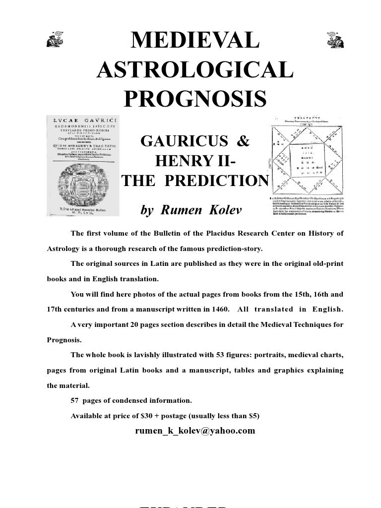 Medieval Astrological Prognosis Description | PDF | Astrology