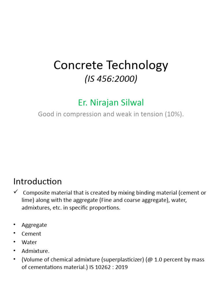 Concrete Technology | PDF | Concrete | Cement