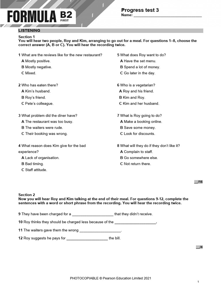 Formula B2 Progress Test 3 | PDF | Spaceflight | Space