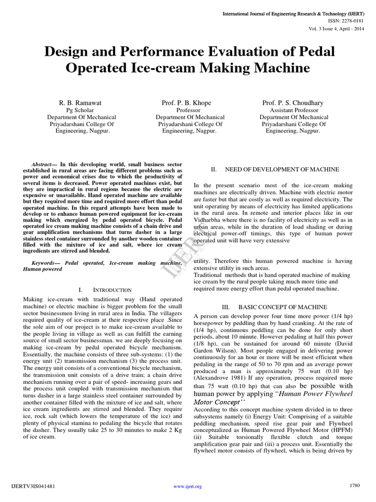Design and Performance Evaluation of Ped | PDF | Gear | Clutch