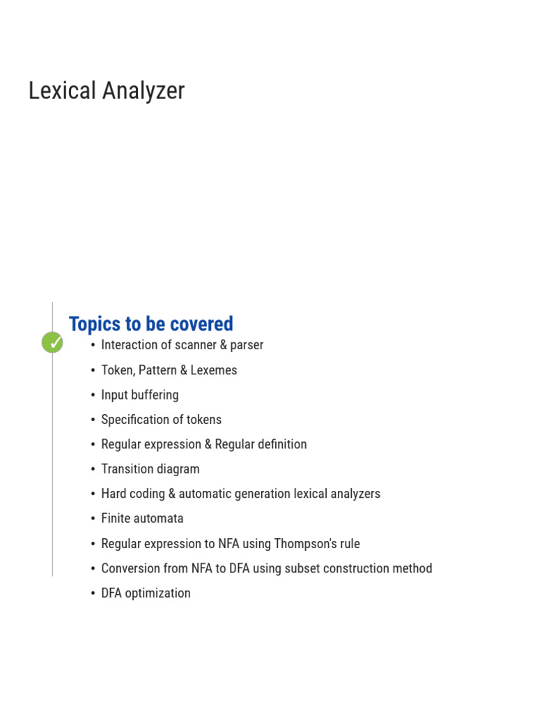 Lexical Analyzer | PDF | Computer Programming | Formalism (Deductive)