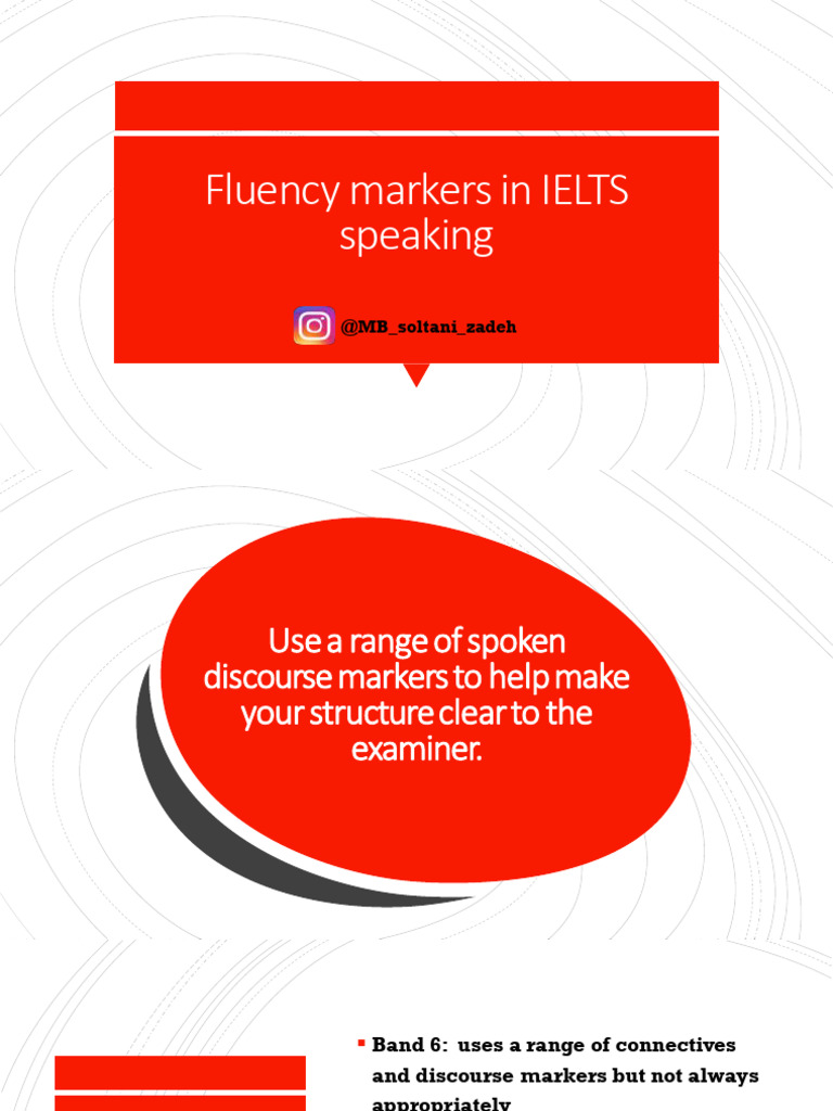 IELTS Speaking: Fluency Markers Guide | PDF | Art