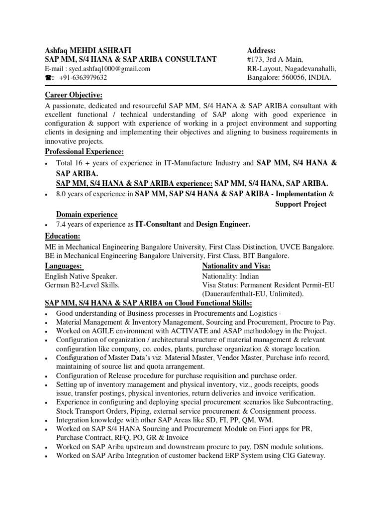 Ashfaq Mehdi Ashrafi | PDF | Enterprise Resource Planning | Procurement Ashfaq Mehdi Ashrafi | PDF | Enterprise Resource Planning | Procurement