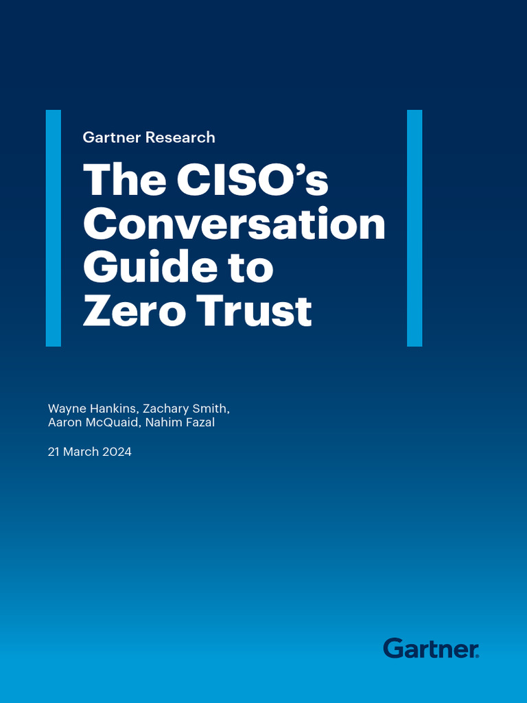 Cisos Conversation Guide To Zero Trust | PDF | Computer Security | Security