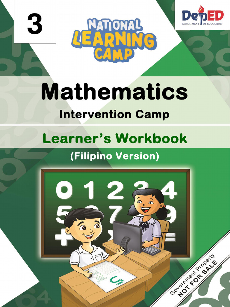 NLC Math 3 Intervention WB - Filipino Version v.1 | PDF