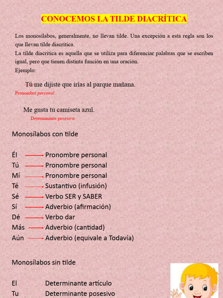 Conocemos La Tilde Diacrítica | PDF