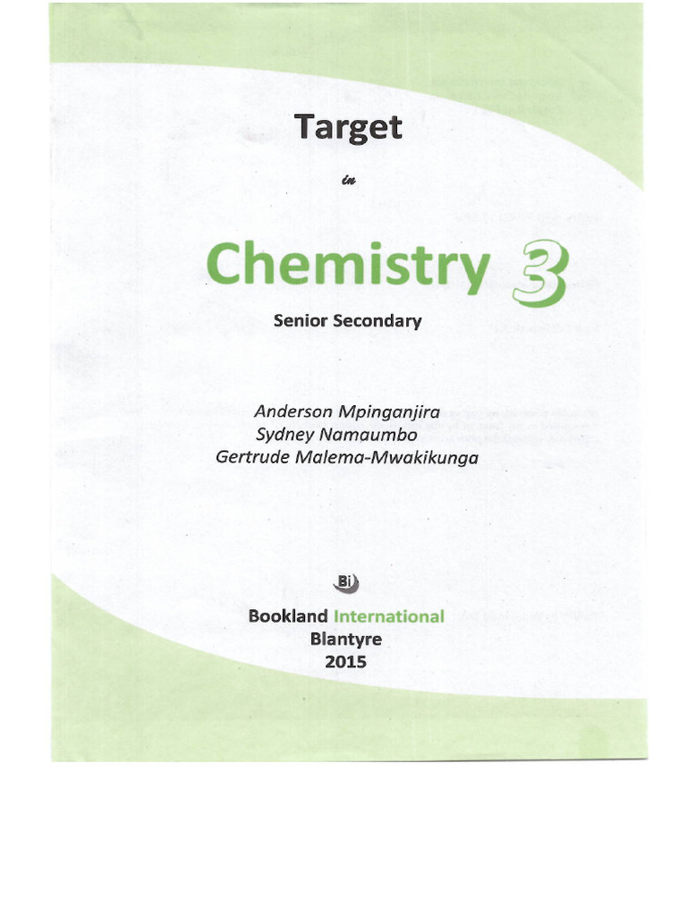 Target in Chemistry Book 3 | PDF
