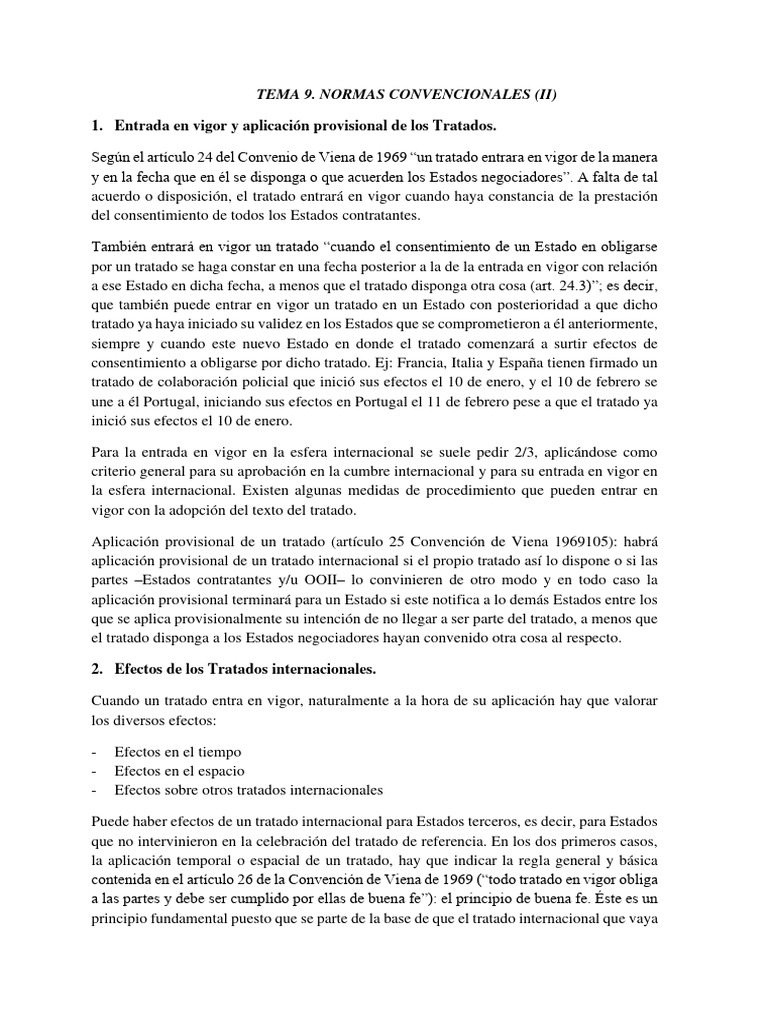 Tema 9. Dip | PDF | Tratado | Constitución
