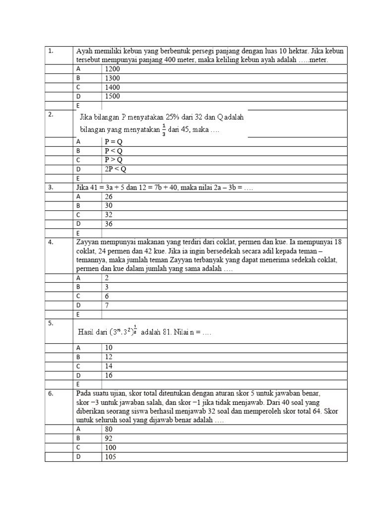 Soal PPDB 2023 | PDF