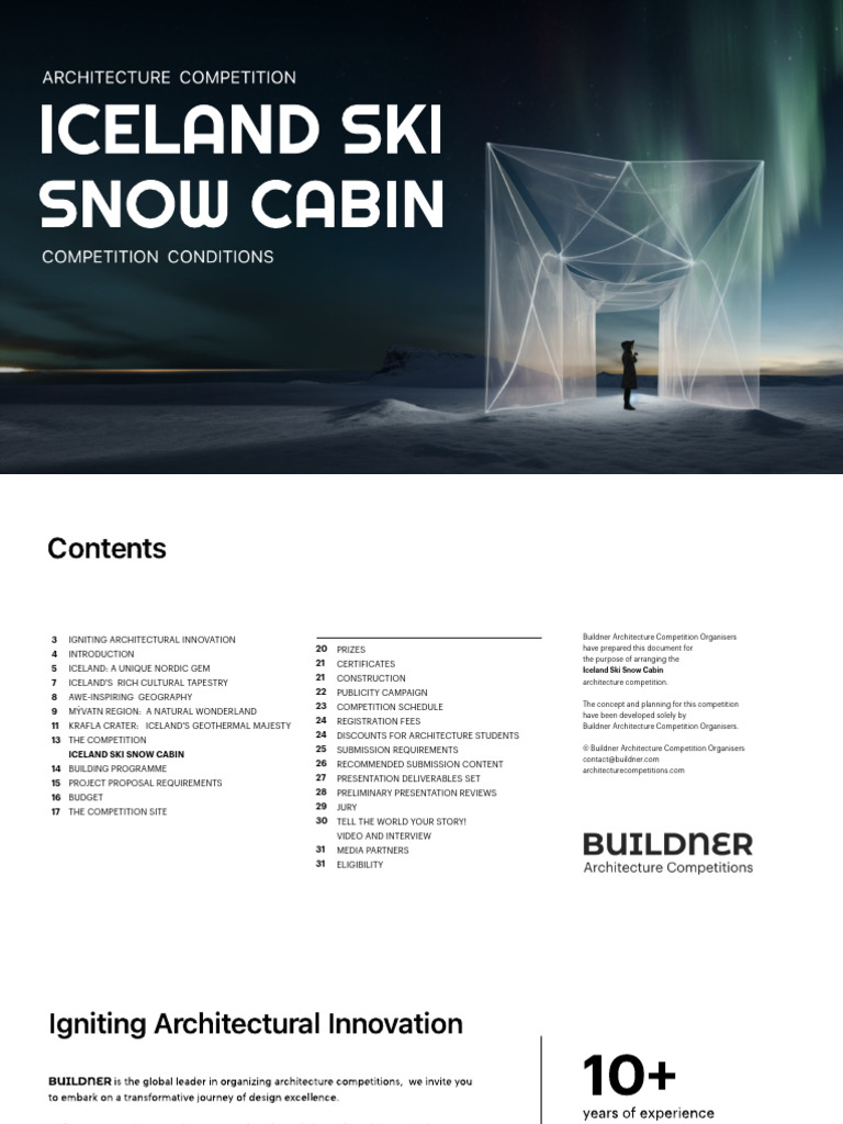 Iceland Ski Snow Cabin Competition | PDF | Scandinavia | Iceland