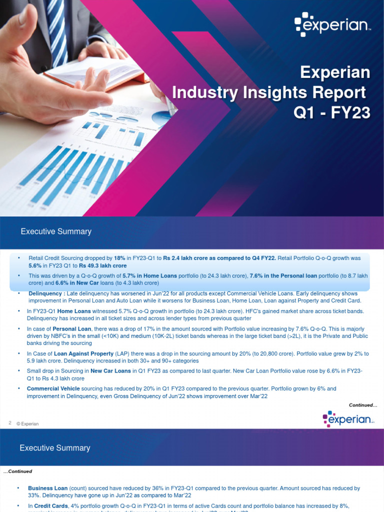 Industry Insights Report FY23-Q1 | PDF | Loans | Mortgages