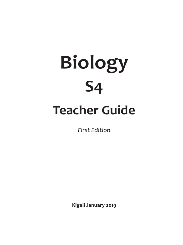 Biology S4 TG | PDF | Learning | Educational Assessment