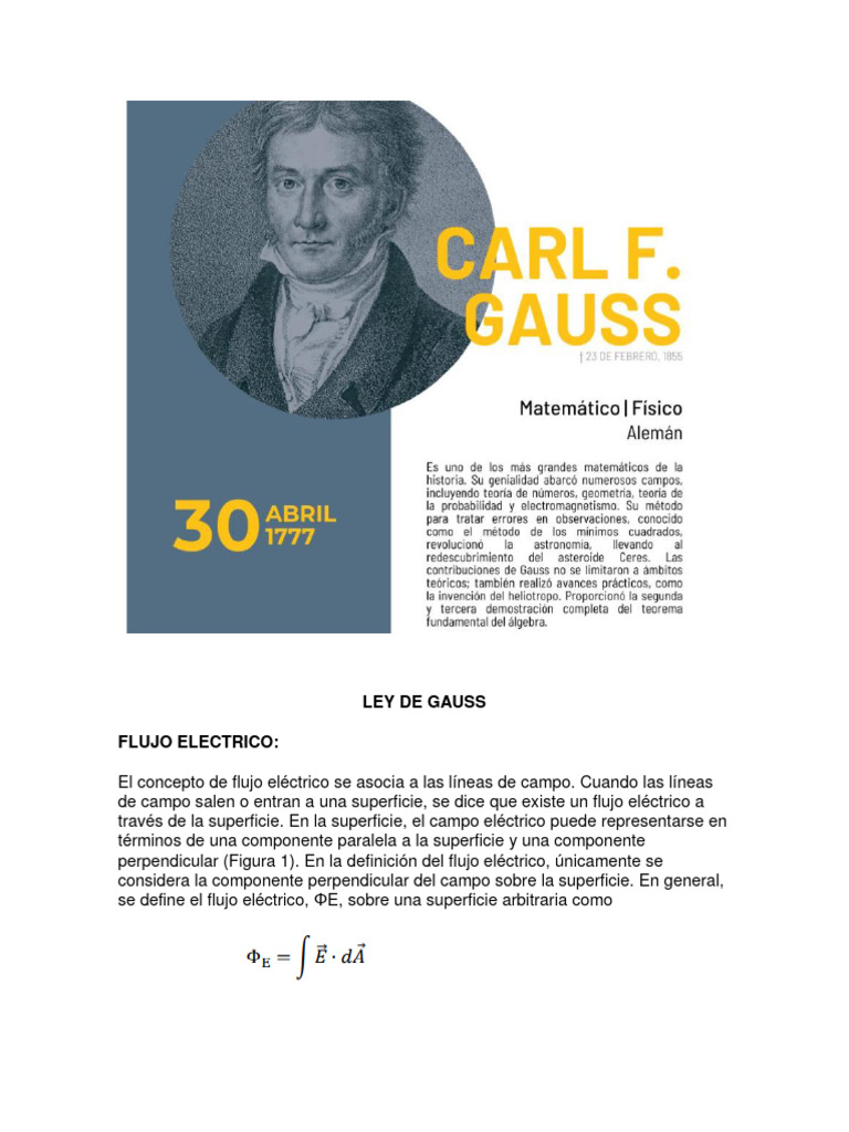 Ley de Gauss Practico | PDF | Campo eléctrico | Electrostática