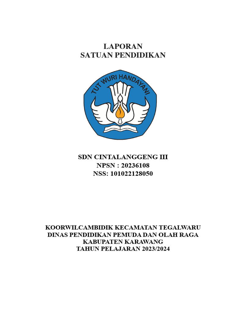 Dokumen Laporan Satuan Pendidikan | PDF