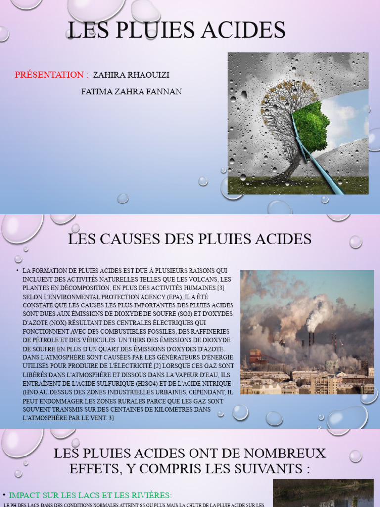 Les Pluies Acides | PDF | Charbon | Pluie