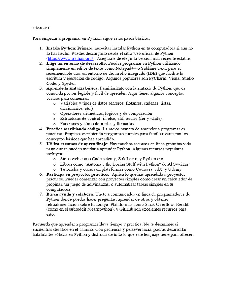 Python Pdf Python Lenguaje De Programación Lenguaje De Programación