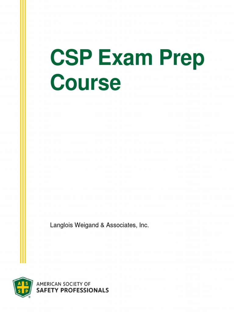 Participant Guide CSP Exam Prep Course 1 1 PDF | PDF | Standard ...