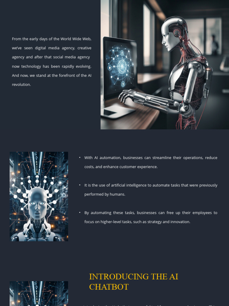 AI Automation Chatbot Presentation Jul2023 | PDF | Artificial Intelligence | Intelligence (AI ...