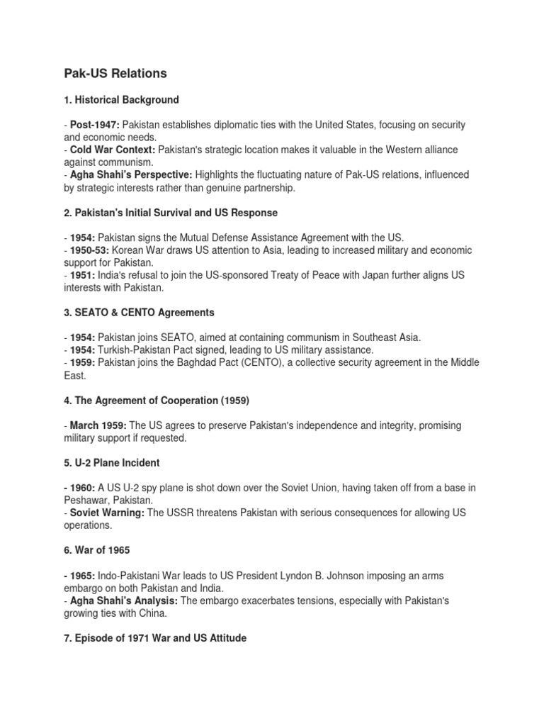 Us Pak | PDF | Pakistan | India–Pakistan Relations
