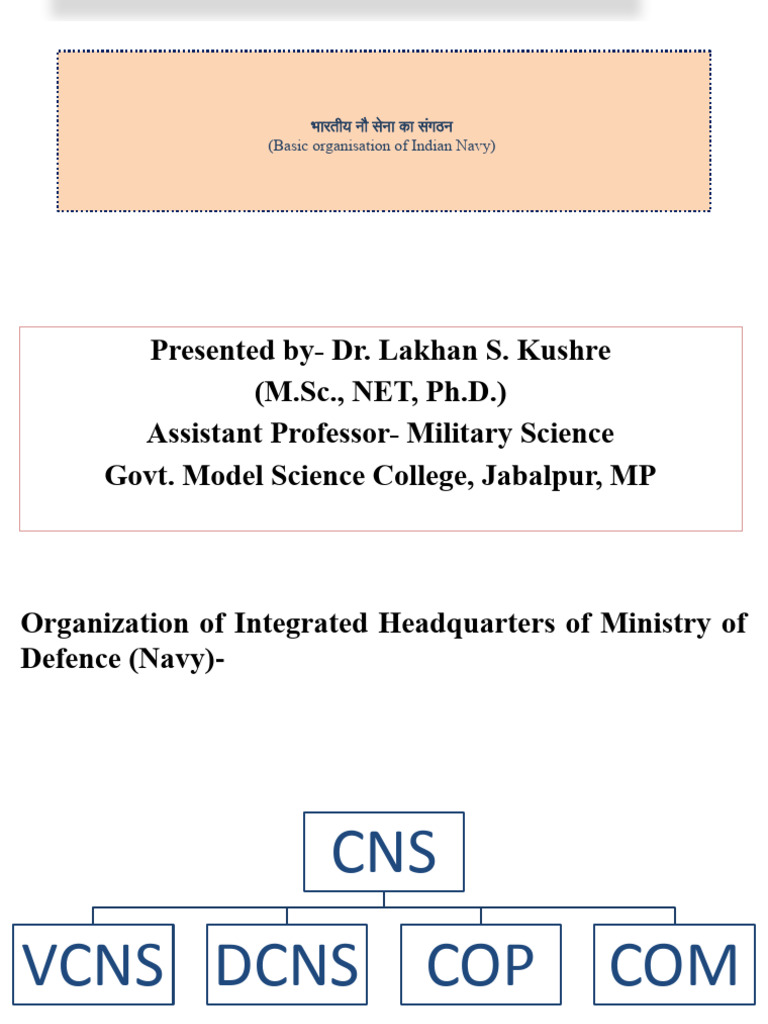 Indian Navy Organizational Structure | PDF | Frigate | Ships
