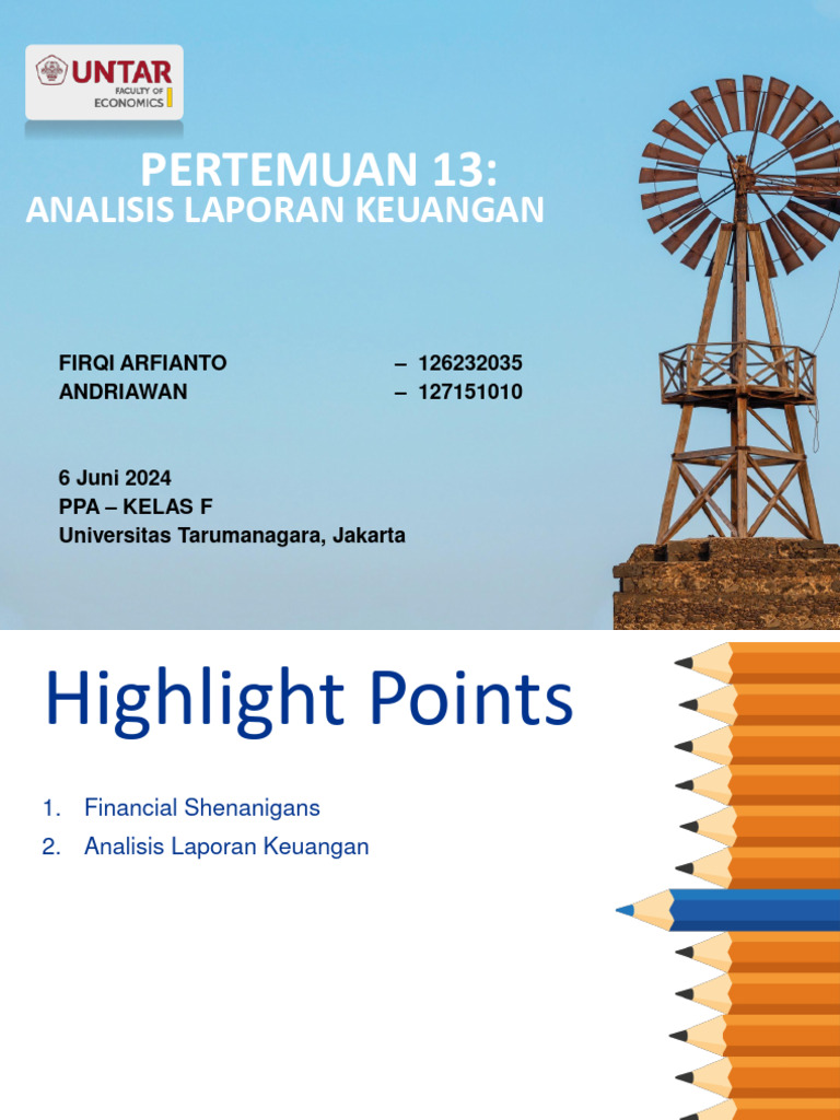 Pertemuan 13 - Analisis Laporan Keuangan - 6 Juni 2024 | PDF