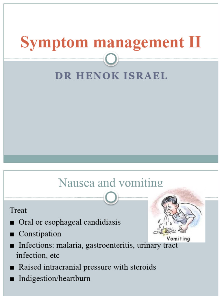 Symptom Management II | PDF | Diarrhea | Gastroesophageal Reflux Disease