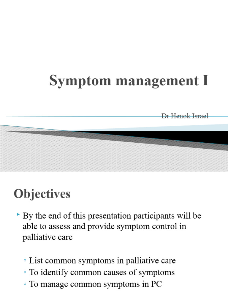 Symptom Management I | PDF | Candidiasis | Major Depressive Disorder