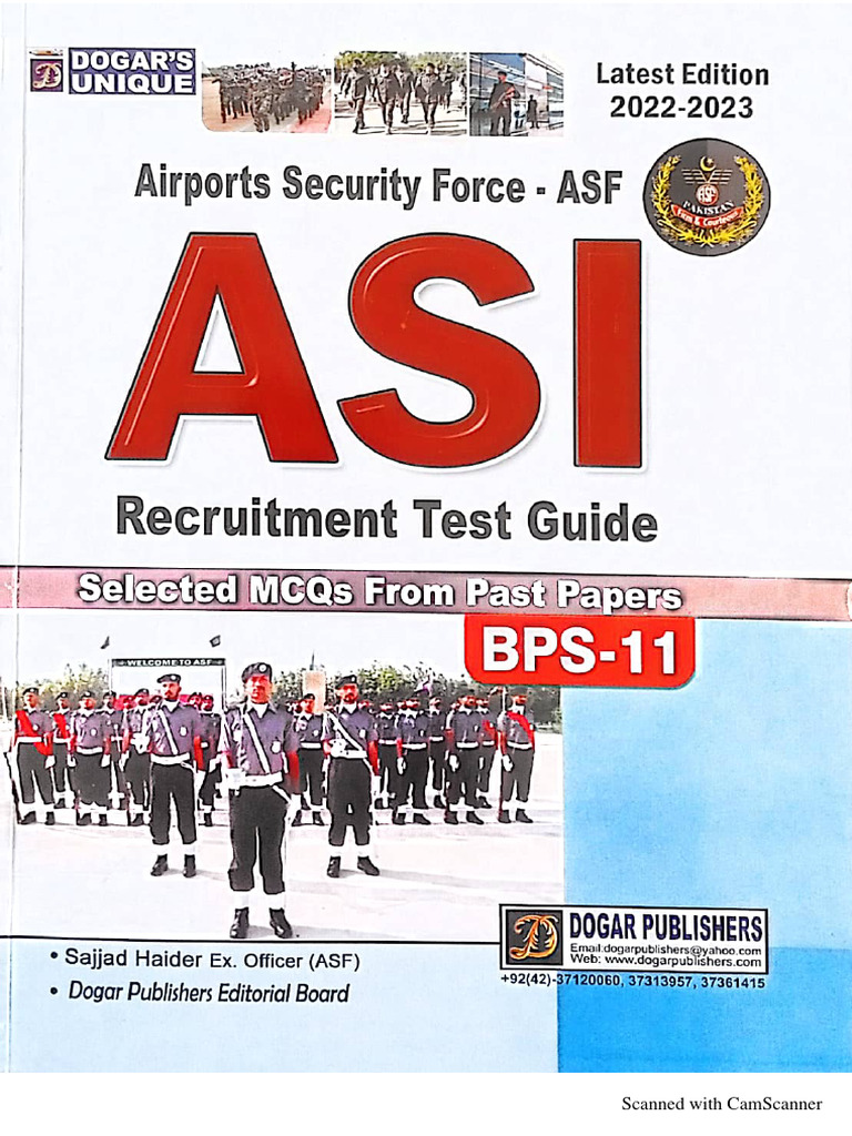 ASF (ASI & CPL) Written Test Books 2022-23 | PDF