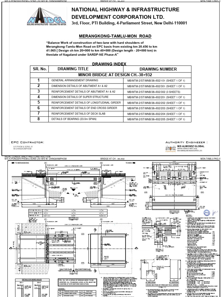 Drawing MNB 38+932 Compressed | PDF | Structural Engineering | Civil ...