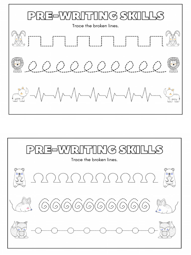 Pre Writing Skills | PDF