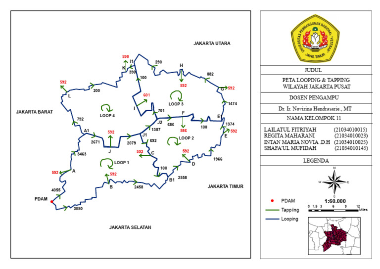 Peta Looping & Tapping Jakarta Pusat | PDF