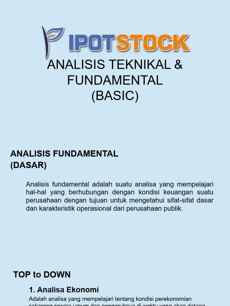 Teknikal & Fundamental (Basic) Nasabah | PDF | Komputer