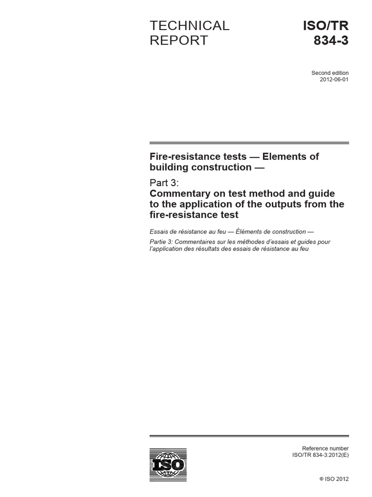 Iso TR 00834-3-2012 | PDF | Thermocouple | Heat Transfer