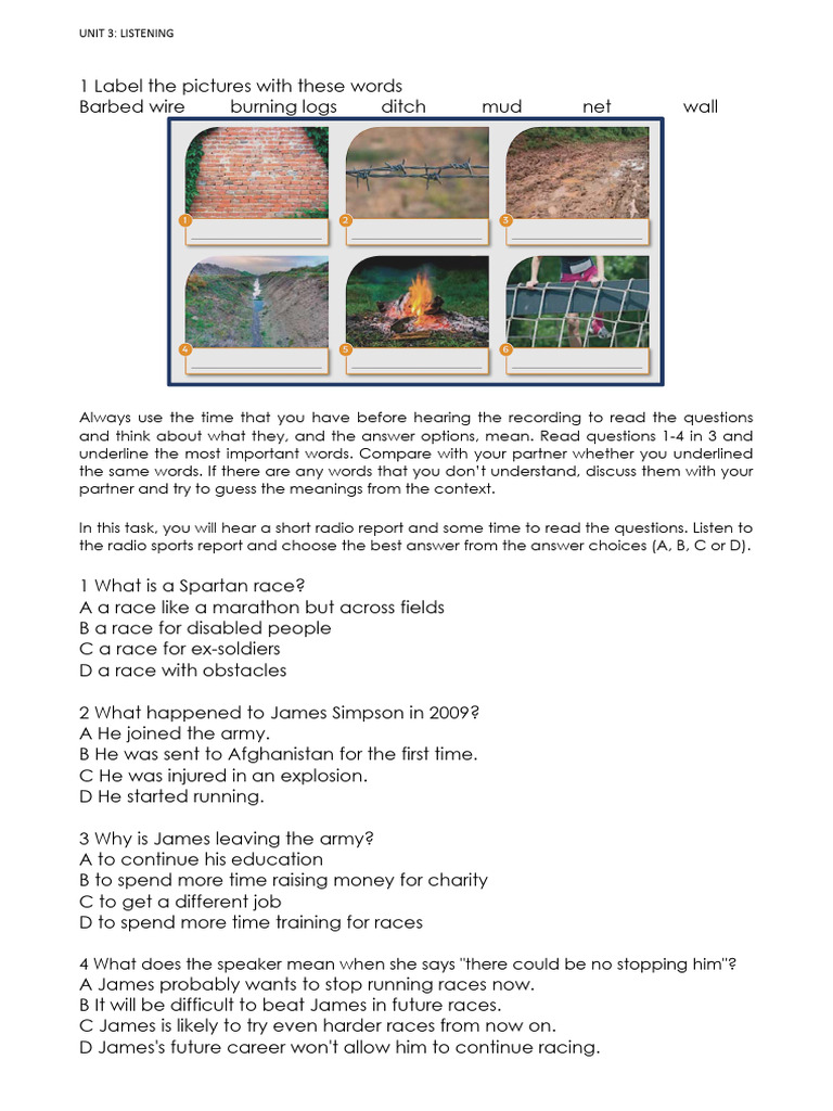 f5 Unit 3 Listening | PDF