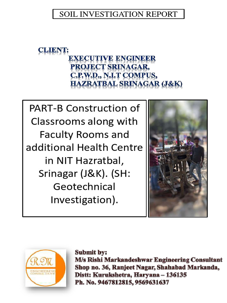 Soil Investigation Report-B | PDF | Deep Foundation | Borehole