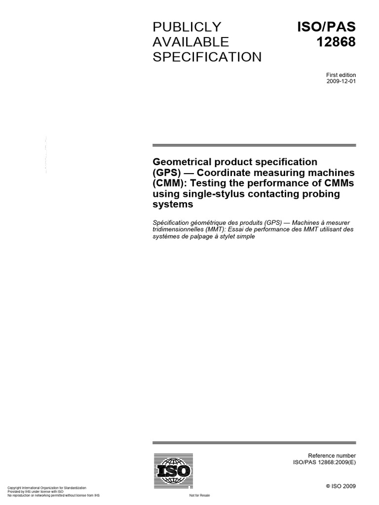 Iso Pas 12868-2009 | PDF | International Organization For ...