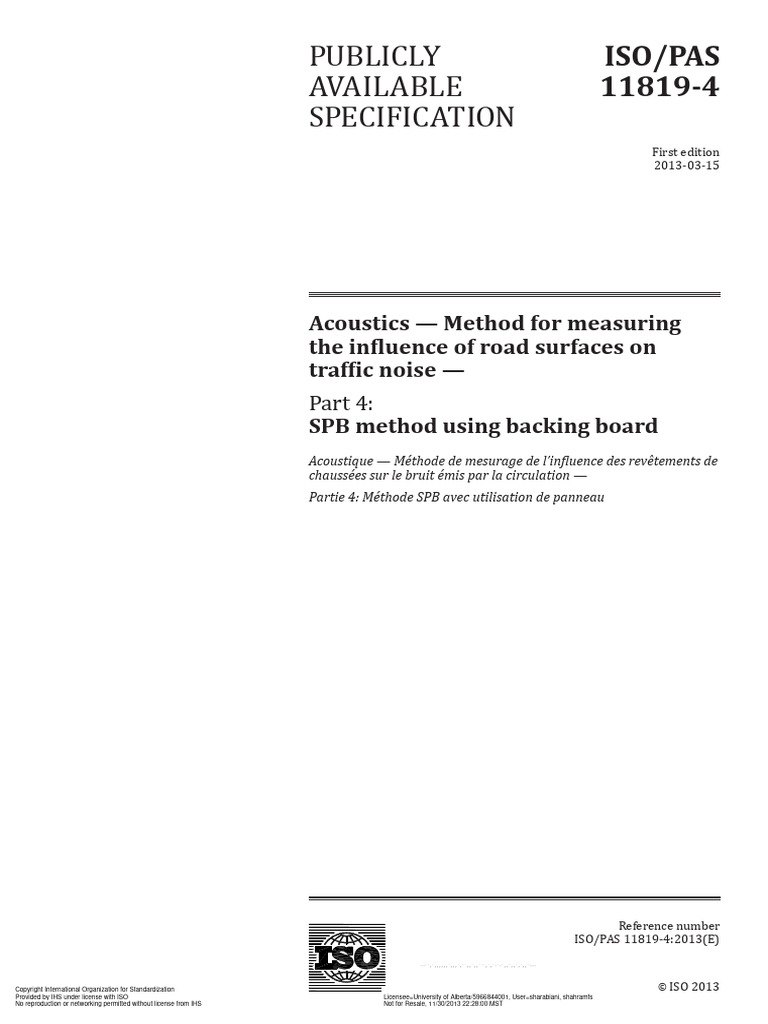 Iso Pas 11819-4-2013 | PDF | International Organization For ...
