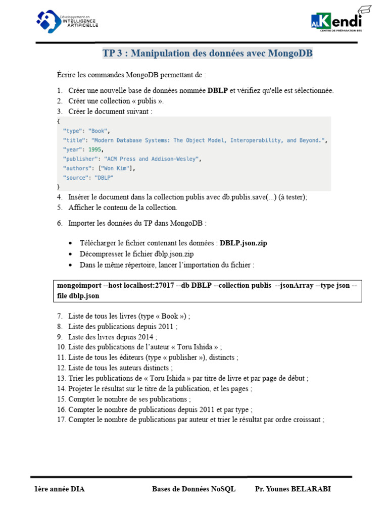 TP3 MongoDB | PDF