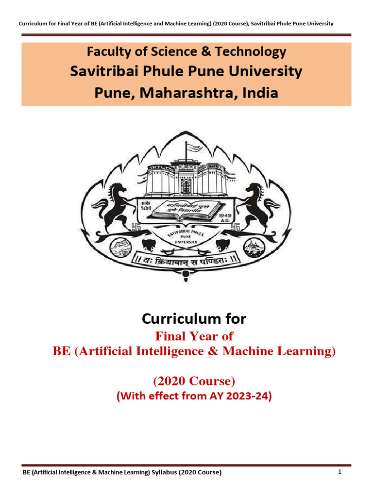 BE AIML 2020 Course Syllabus 03082023 | PDF | Artificial Neural Network ...