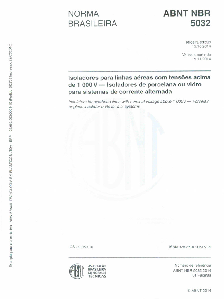 Anbt NBR 5032 | PDF