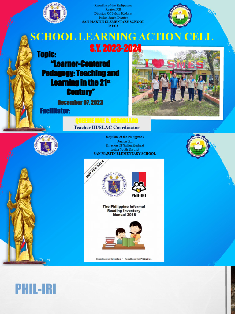 Phil-IRI Presentation For SLAC Session | PDF | Reading Comprehension | Educational Assessment
