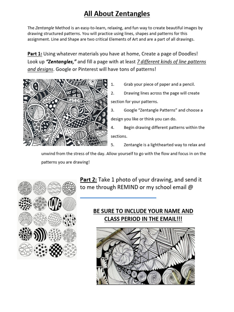 Create Beautiful Zentangle Art | PDF | Career & Growth